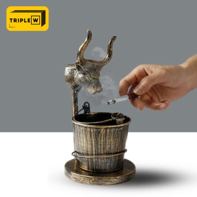 Promo Triple W Iron Ashtray Classic Asbak Rokok Unik Dekorasi Meja ...