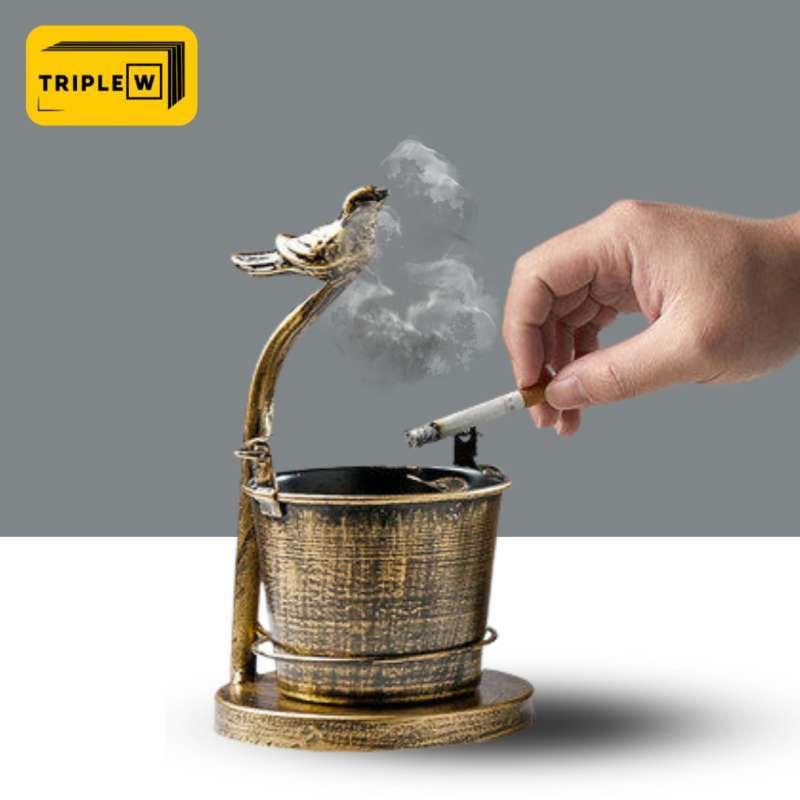 Promo Triple W Iron Ashtray Classic Asbak Rokok Unik Dekorasi Meja ...