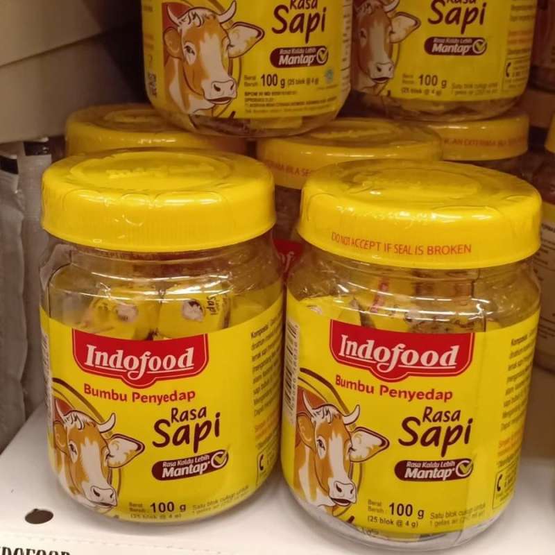 Jual INDOFOOD BUMBU PENYEDAP RASA SAPI dan AYAM CUBE 100gr di Seller ...