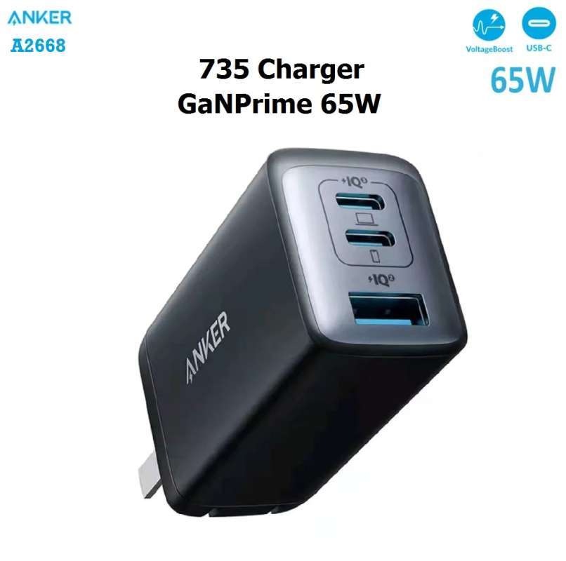Promo ANKER A2668 - 735 Charger Nano II 65W 3-Port - GaNPrime Technology Diskon 23% di Seller ...