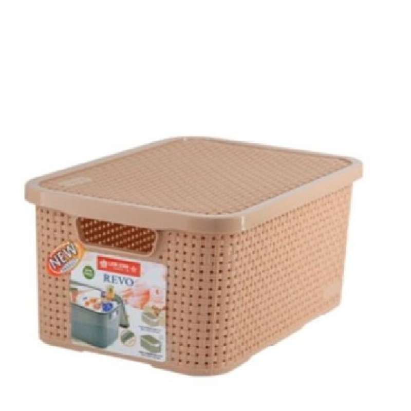 Jual Lion Star Revo Keranjang Anyam Plastik CA-12 Storage Box 7 Ltr ...