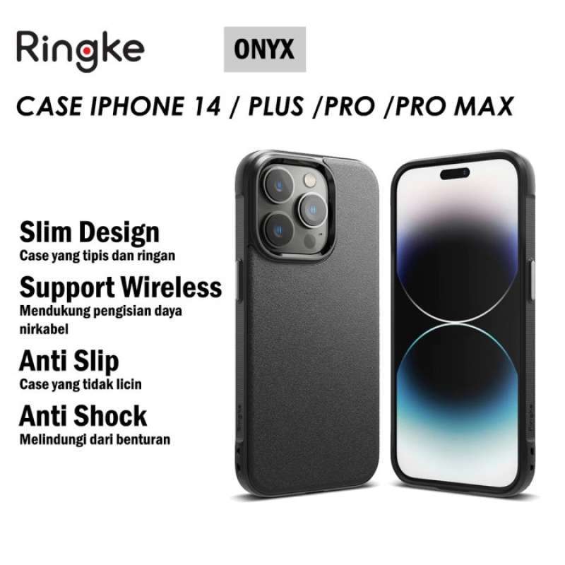 Jual Case iPhone 14 Pro Max Plus Ringke Onyx Casing Slim Wireless ...