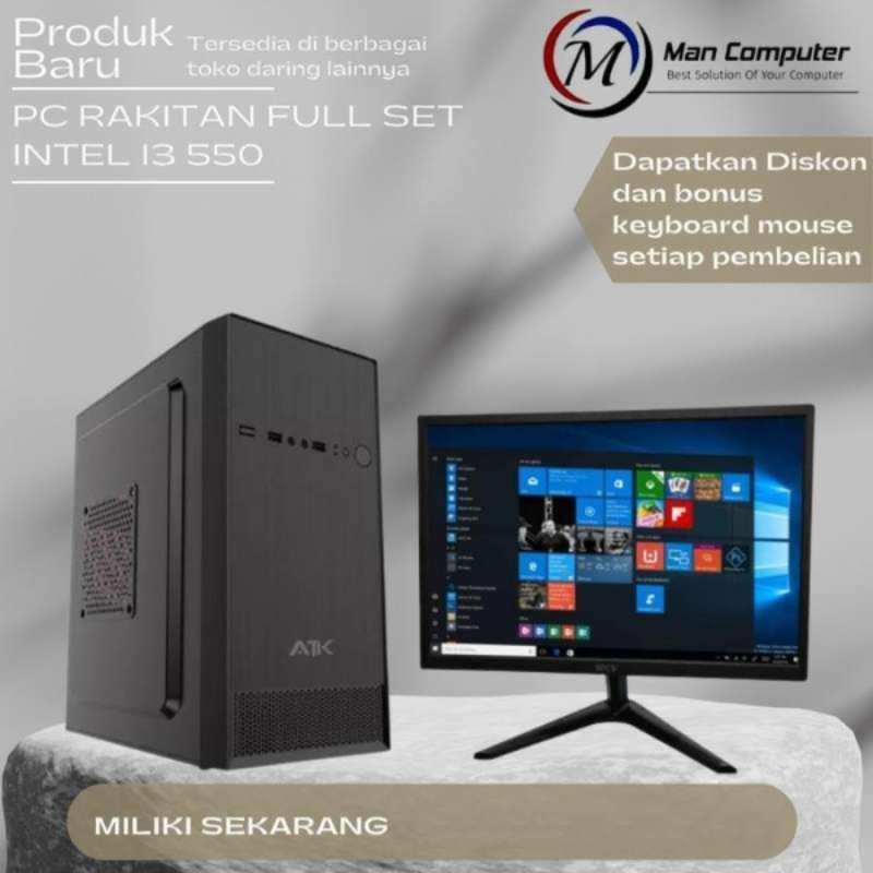 Jual Paket Pc Rakitan Intel Core I3 550/540 Full Set /Paket Lengkap Monitor di Seller MANCOMP_ID ...