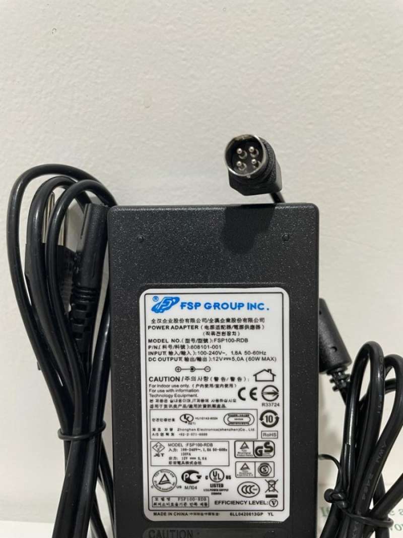 Promo Adaptor 12V 5A 4 pin / Adaptor DVR Hikvision 4 pin 12 Volt 5 ...