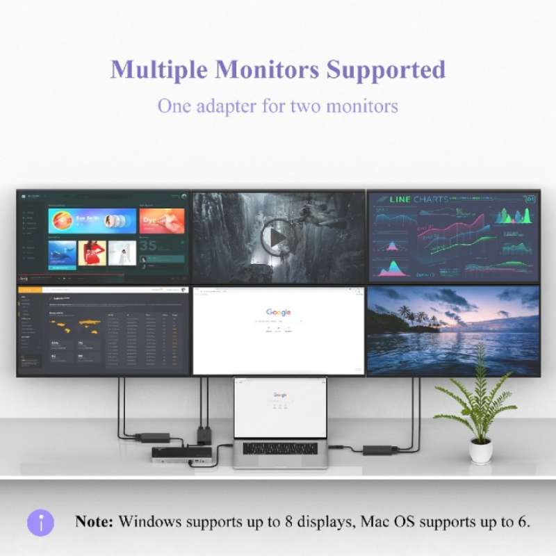 Promo Wavlink Wl-ug7602hc - Usb 3.0 To Hdmi Dual Display Adapter Diskon 51% Di Seller Tokuniku ...