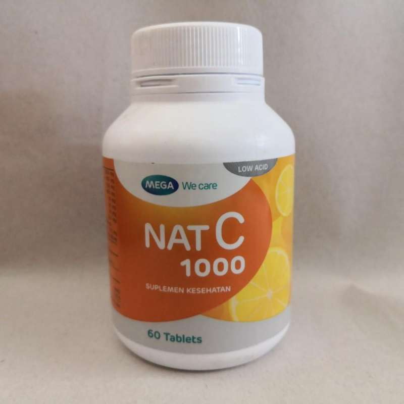 Jual mega we care Nat C 1000 low acid vitamin C 60 tablets di Seller ...