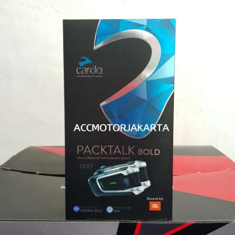 Jual Intercom NEW PACKTALK SINGLE BOLD Cardo Scalarider Sound By JBL di ...
