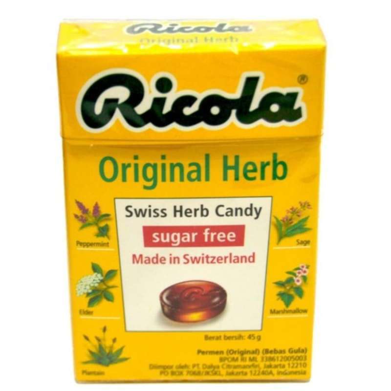 Jual Ricola Sf Original Herb Candy 45Gr di Seller jaya_berkat - Kota Tangerang, Banten | Blibli