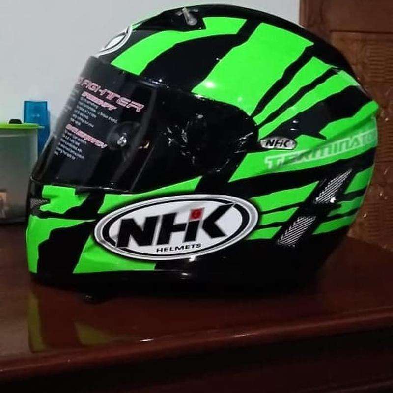 Jual Helm NHK Terminator Gp Pro Race Motif Green Cobra Full Face di ...