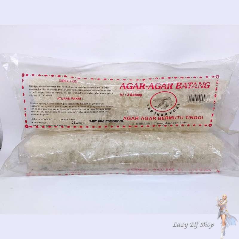 Jual Agar Agar Batang Isi 2 alami natural dari rumput laut untuk ...