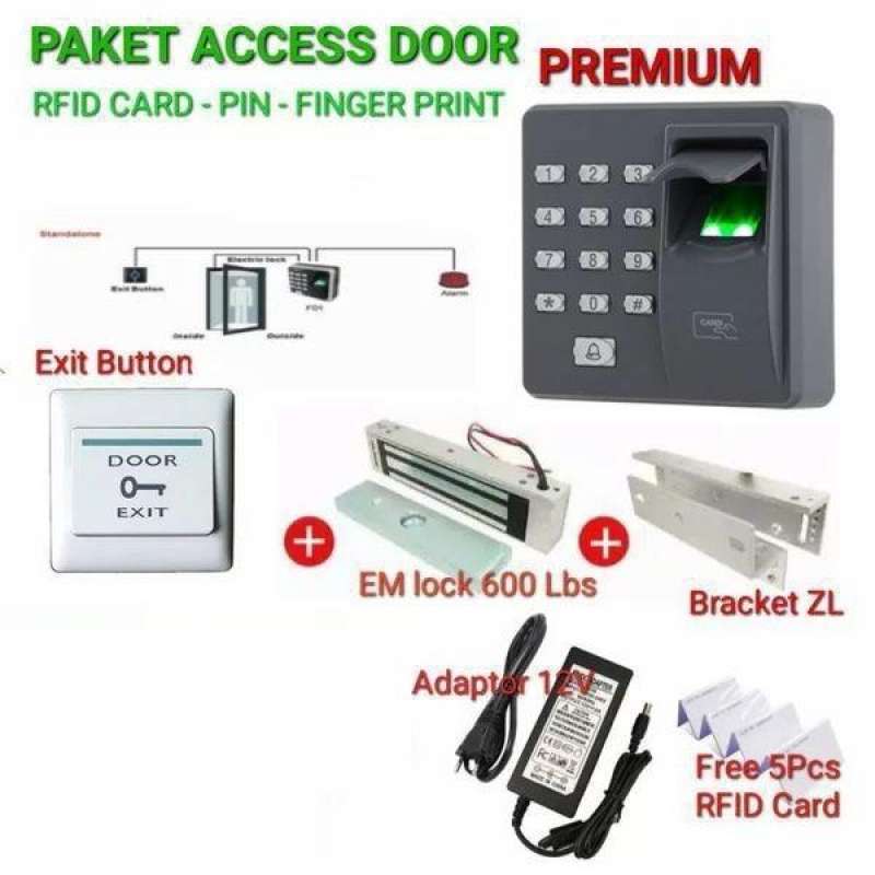 Jual Paket A3 ACCESS CONTROL AKSES KONTROL DOOR LOCK PIN RFID ...