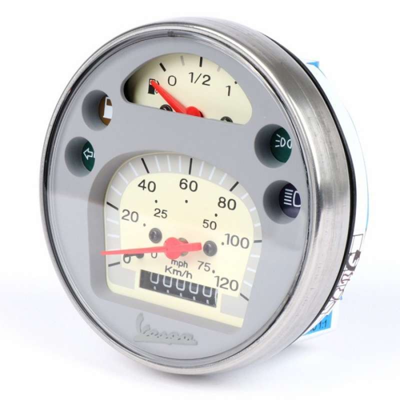 Jual Speedometer Vespa New PX Original - =105mm (since 2001) - 120km/h ...