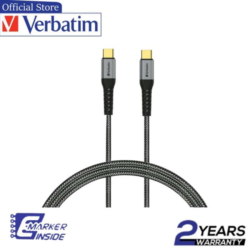 Jual Verbatim 120cm Type C to C Tough Max Kevlar Cable #66065 di Seller ...