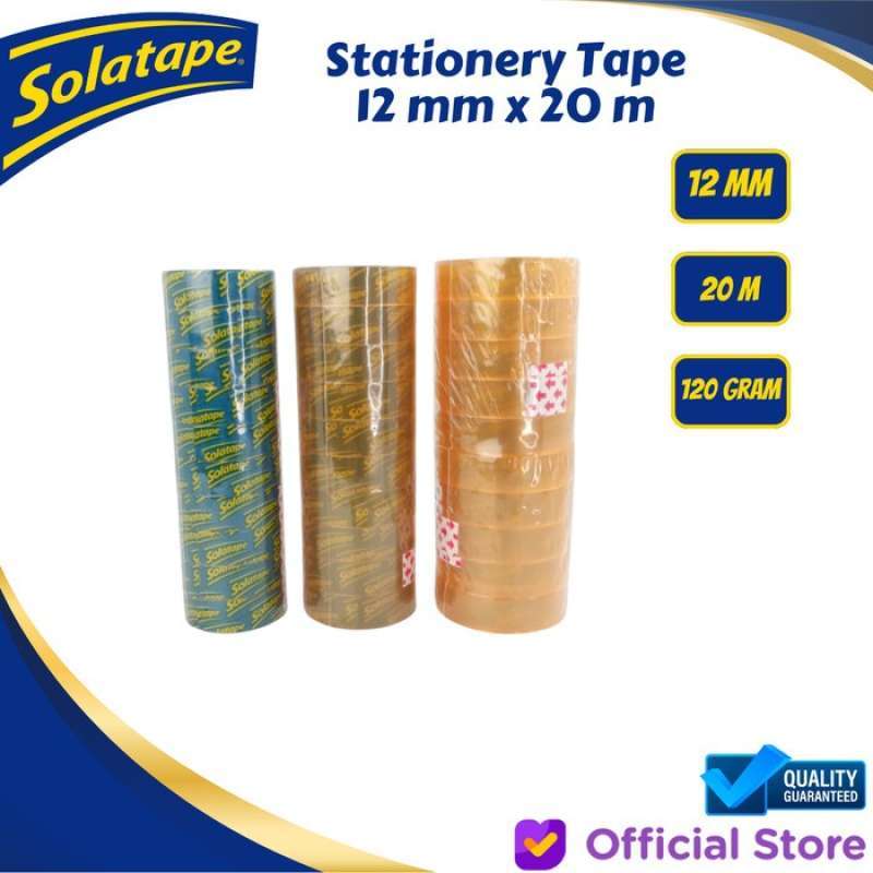 Jual Stationery Tape SOLATAPE 12mm x 20m di Seller Imperial Packing Tape - Benda, Kota Tangerang ...