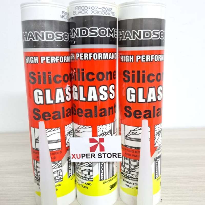 Jual HANDSOME SILICONE SEALANT WHITE / LEM KACA AQUARIUM SILIKON di Seller XUper Store - Wijaya ...