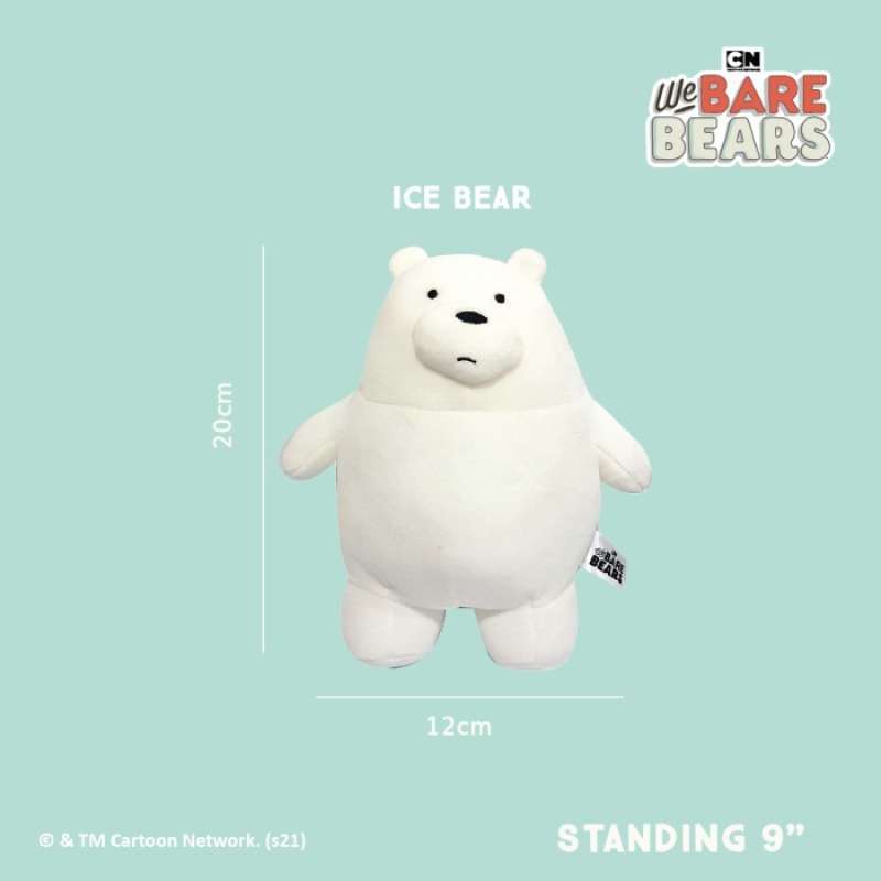 Jual We Bare Bears 9 Standing Plush / Boneka Beruang Ice Bear di Seller ...