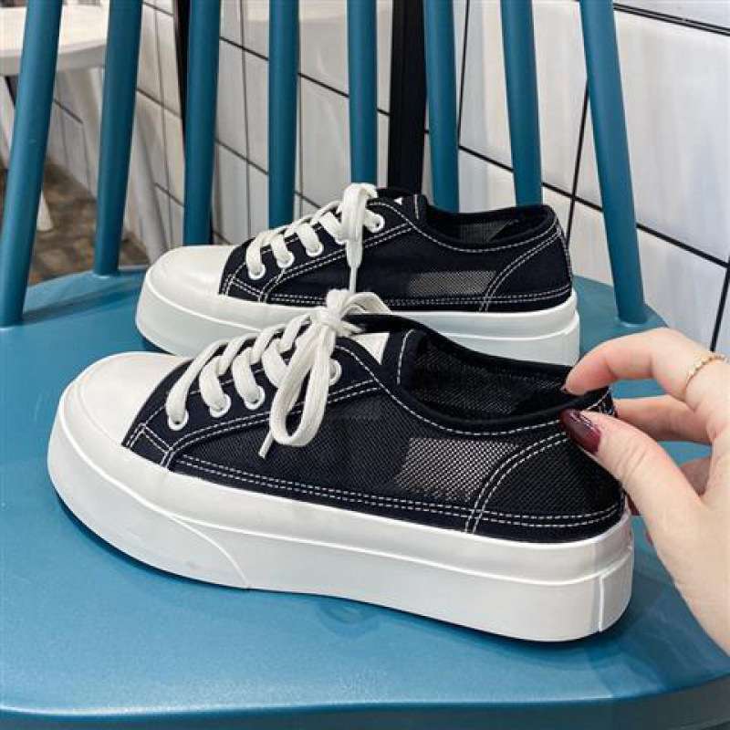 Promo Sepatu Kanvas Tembus Permukaan Jaring Tipis Sepatu Wanita Tahun ...