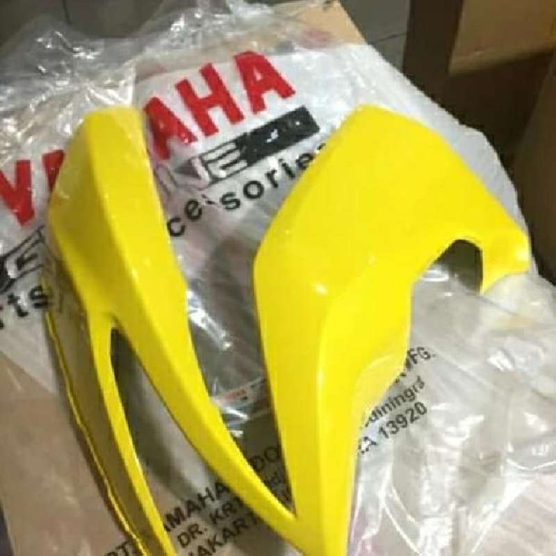 Jual body cowling sayap kiri Yamaha aerox 155 VVA Original yellow di ...