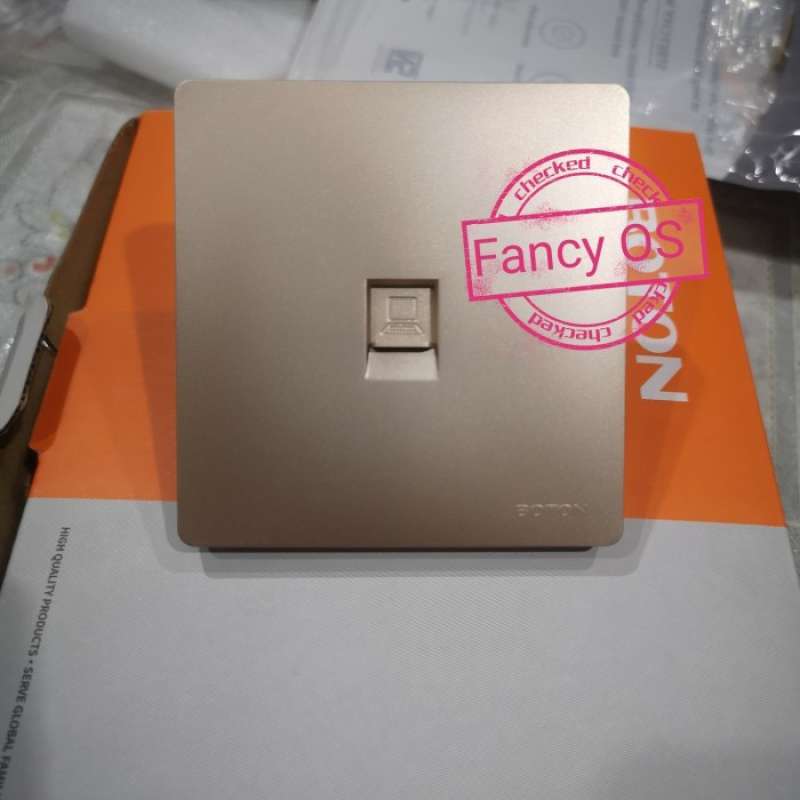 Jual SOCKET DATA COMPUTER RJ45 / OUTLET KOMPUTER BOTON M5 ROSE GOLD di ...