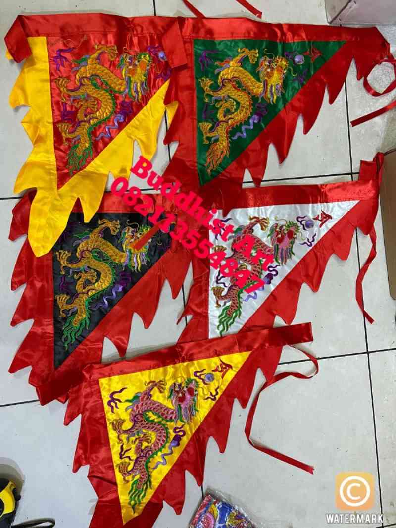 Jual Bendera Naga Bendera 5 Naga 45 Cm di Seller Myisha Store ...