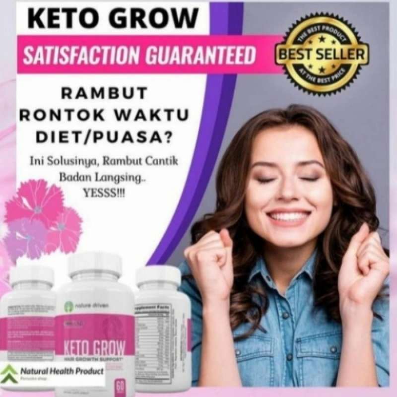 Promo Keto Grow Original Hair Growth Support Vitamin Obat Rambut Kuku ...