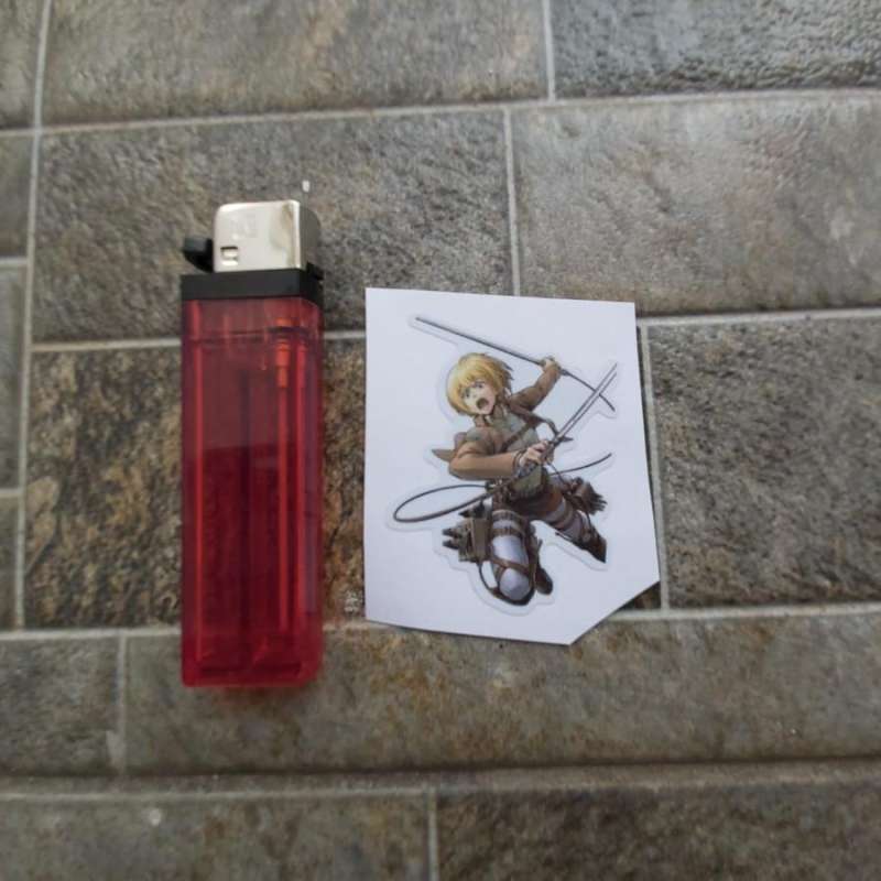 Jual Stiker Vinyl Karakter Armin Aaron Attack On Titan Print Cut Anime ...