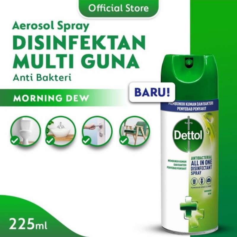Jual dettol disinfektan spray morning dew 225ml di Seller Dirga_store ...