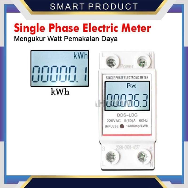 Promo Oem Meteran Listrik Kwh Meter Digital Smart Power 220 V 60A 1 ...