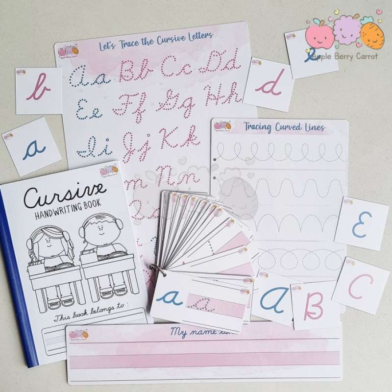 Promo CURSIVE LETTER WRITING PRACTICE WORKSHEET MENULIS HURUF SAMBUNG ...