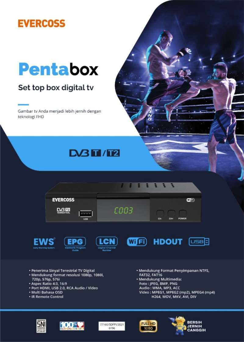Jual Evercoss Set Top Box Pro Digital TV Receiver Full HD di Seller ...