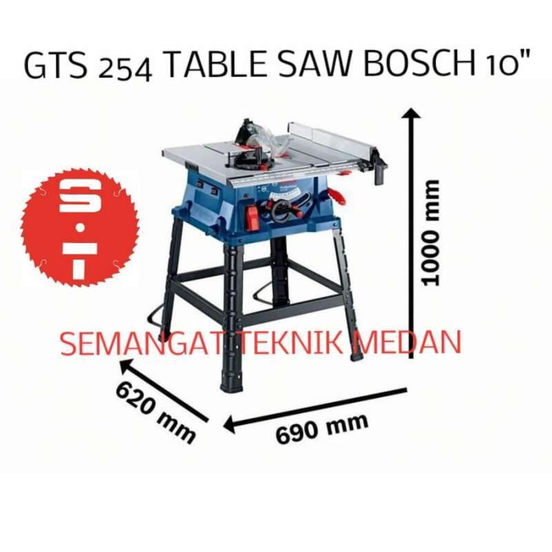 Jual GTS254 TABLE SAW TABLESAW MESIN MEJA POTONG KAYU 10 BOSCH GTS 254 di Seller Semangat Teknik ...