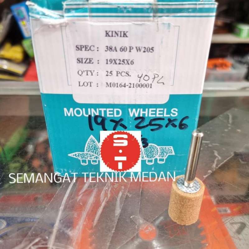 Jual W205 BATU OSCO GRENDA BOTOL MOUNTED STONE SILINDER 19 X 25 X 6mm ...