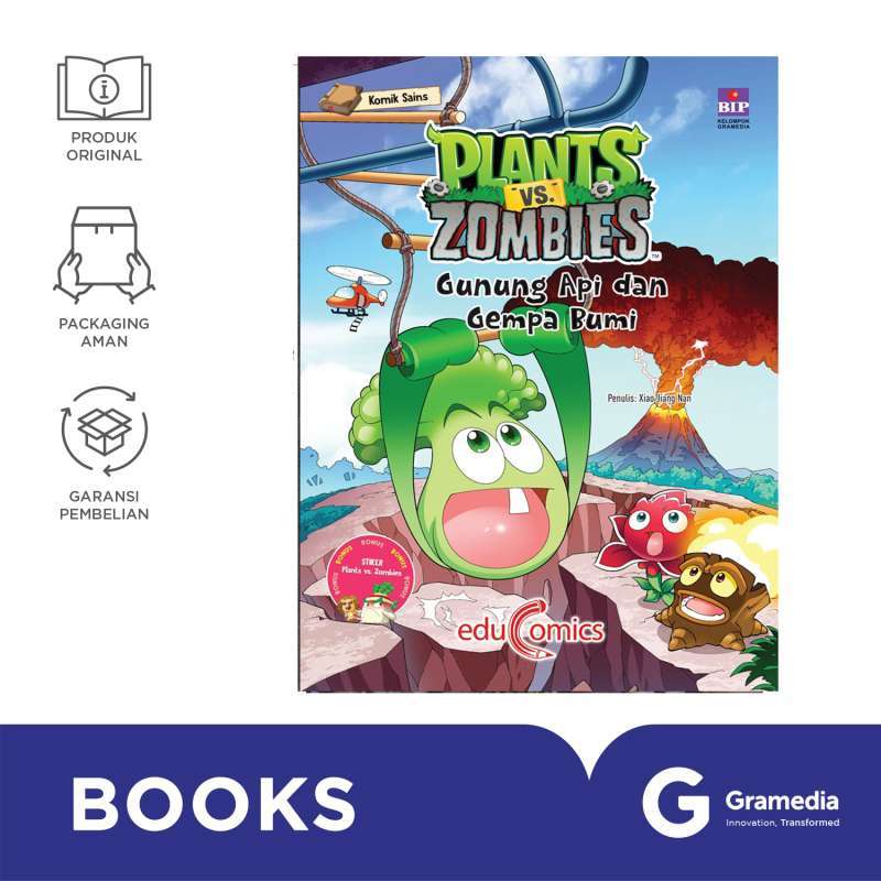 Promo EDUCOMICS PLANTS VS ZOMBIES : GUNUNG API DAN GEMPA BUMI Diskon 30 ...