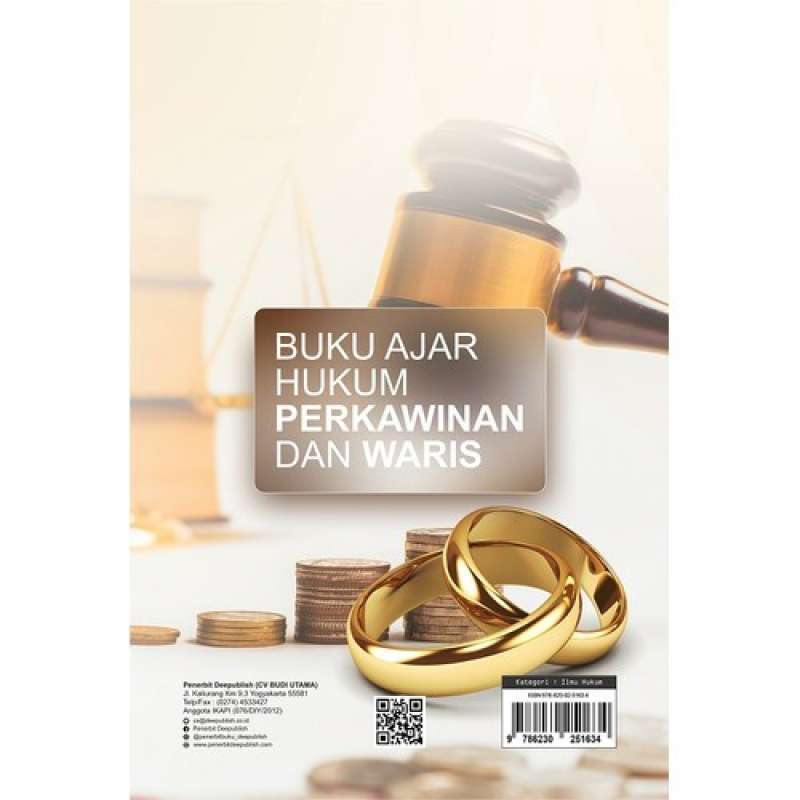 Jual Deepublish Buku Ajar Hukum Perkawinan Dan Waris - Djuariah Di Seller Machidolia ...