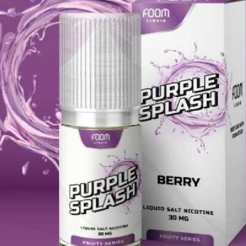 Jual Foom Purple Splash Frost Berry Liquid Vape Cukai 30Ml Saltnic Salt ...
