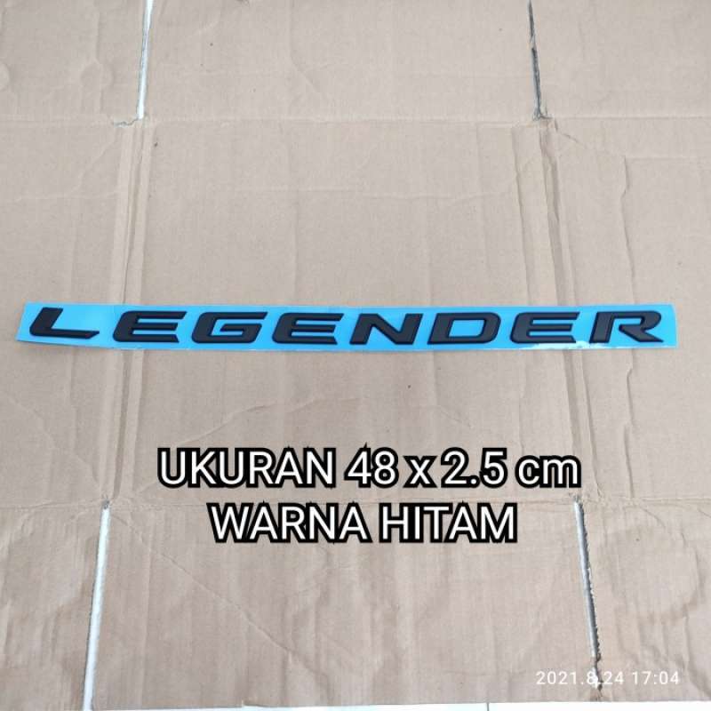 Jual emblem kap mesin tulisan LEGENDER hood emblem LEGENDER warna hitam ...