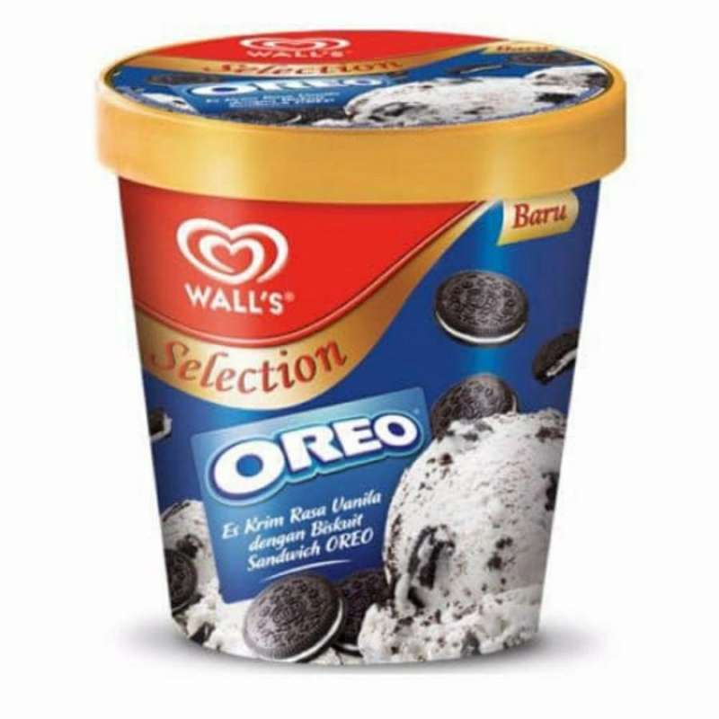 Jual Es krim Walls Oreo rasa vanilla sandwich 750 Ml di Seller Happy ...