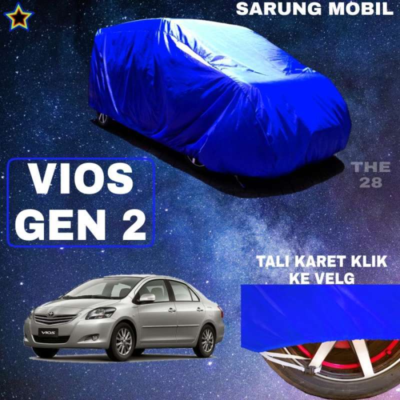 Promo Sarung Mobil VIOS GEN 2 Polos BIRU Body Cover Vios PREMIUM Biru ...