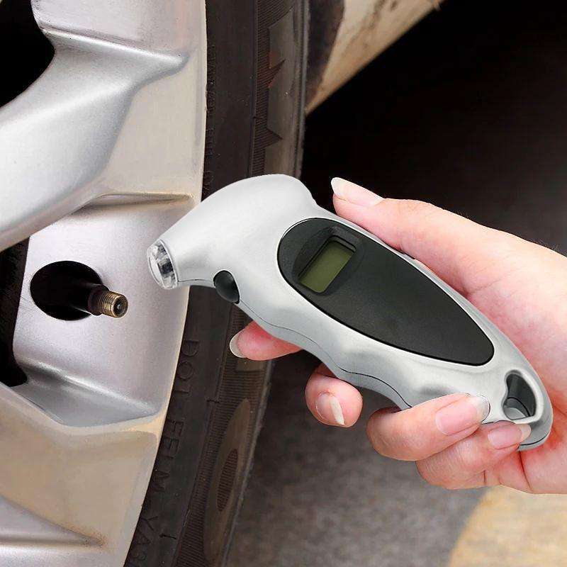 Jual ALAT UKUR Tekanan ANGIN Ban Mobil Digital Tire Gauge Barometers di ...