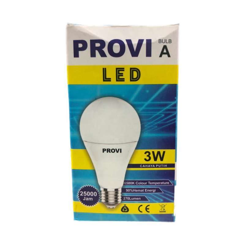 Jual Provi Led Bulb 3 Watt Cahaya Putih (6000k) Di Seller Public ...