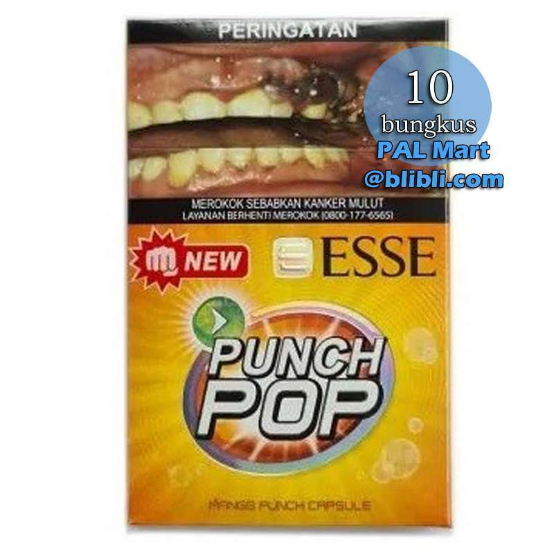 Promo rokok ESSE PUCH POP 16 [1 slop / 10 bungkus @16 batang] / mango ...