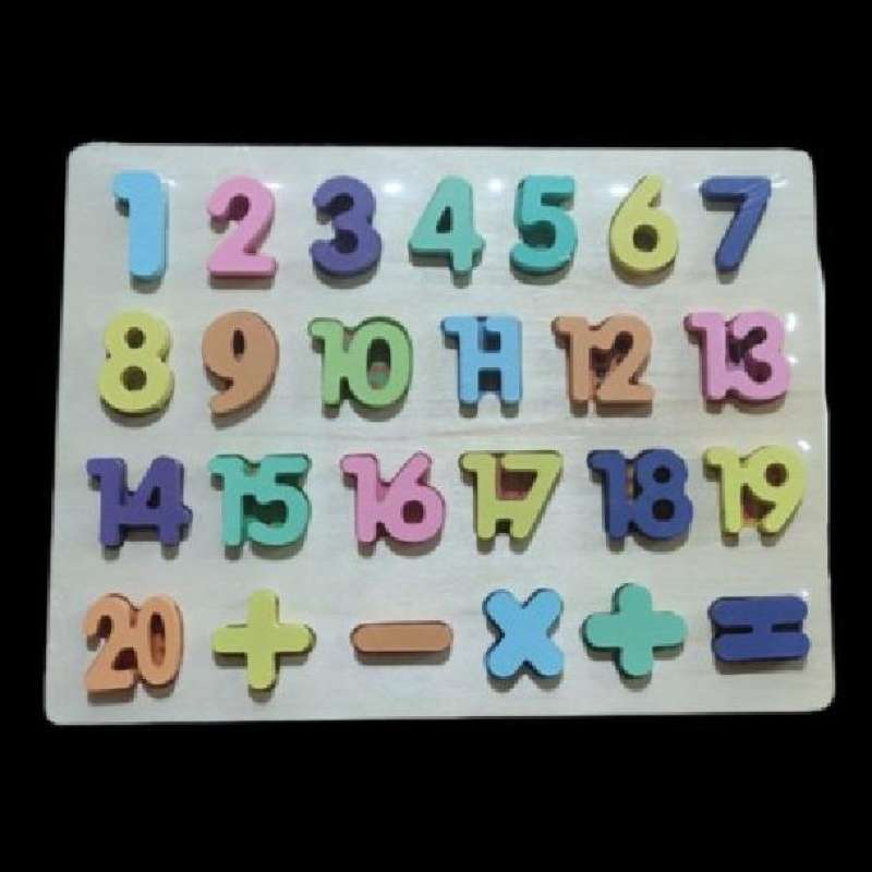Promo Mainan Edukasi Anak Puzzle Kayu Angka Dan Abjad Abc Timbul Jumbo ...