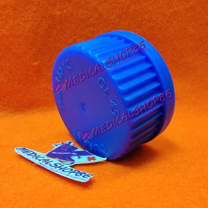 Jual ORIGINAL GL45 SCREW CAP from PP with Lip Seal, Blue | DURAN di ...