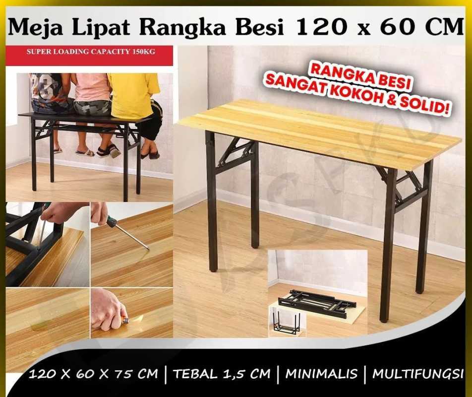 Promo Meja Lipat Rangka Besi Varian Dengan Laci & Non-laci Tempat Tulis ...