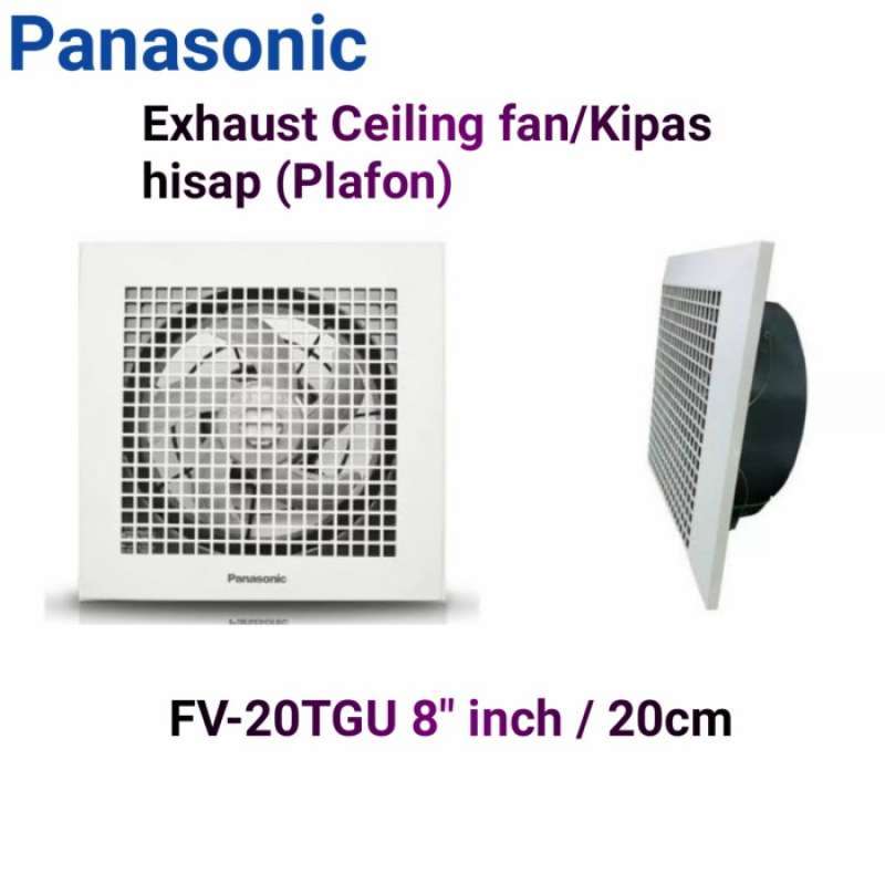 Jual Panasonic Exhaust Fan Plafon/heksos fan plafon FV-20TGU 8 inch ...