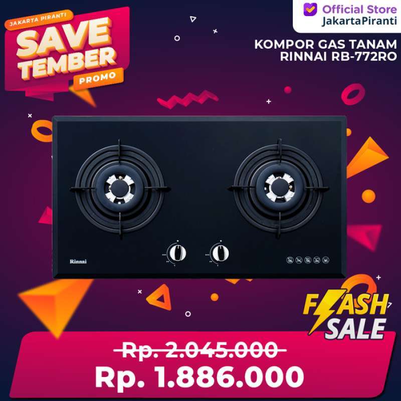 Jual Built-in Gas Hob Kompor Gas Rinnai Tanam 2 Tungku RB-772 RO (G) di Seller Smartans - Kapuk ...