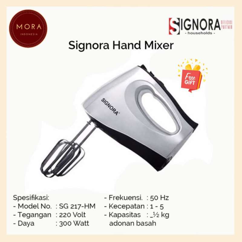 Jual Signora Hand Mixer Mixer Kue Listrik Di Seller Smartans - Kapuk ...
