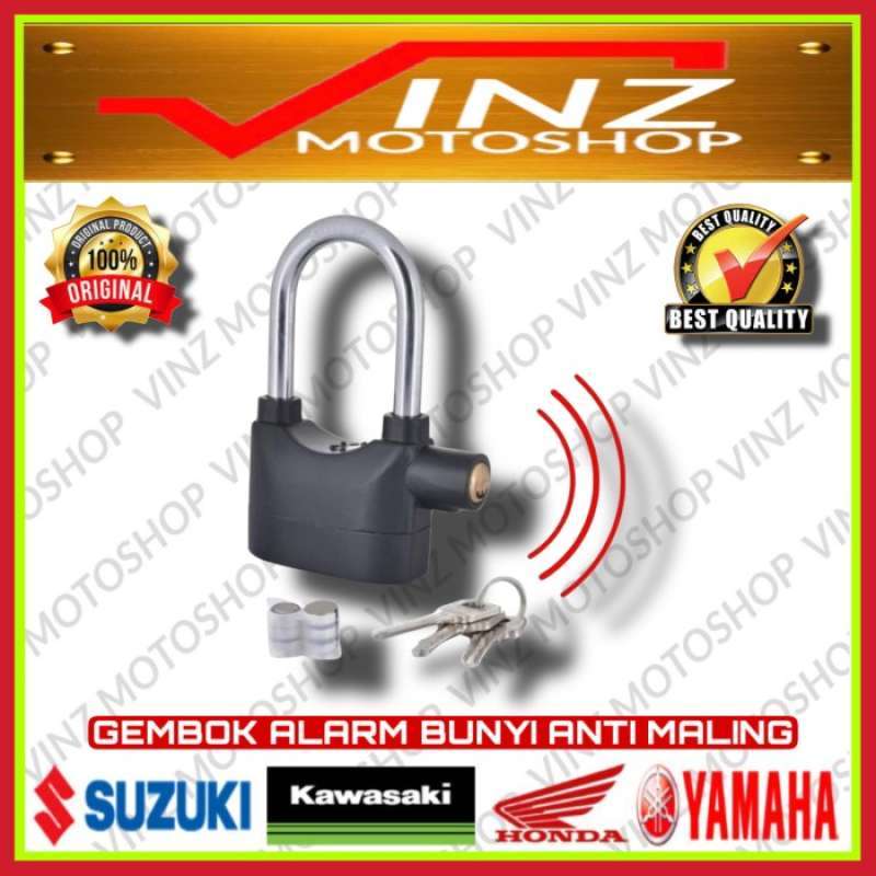 Promo GEMBOK ALARM ANTI MALING BUNYI SUARA KERAS MOTOR RUMAH PAGAR ...