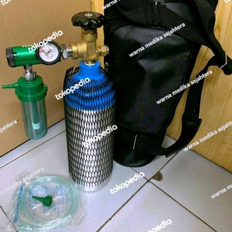 Jual tabung oksigen portable tas / tabung traveling/ tabung tas full ...