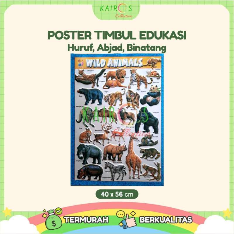 Jual Poster Anak Timbul Belajar Aneka Binatang Dan Huruf Abjad Alphabet ... Jual Poster Anak Timbul Belajar Aneka Binatang Dan Huruf Abjad Alphabet ...